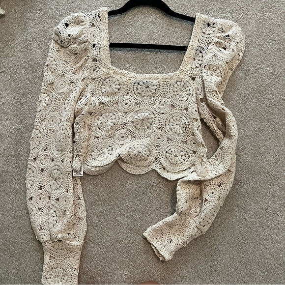 Zara | Tops | Zara Crochet Top | Poshmark